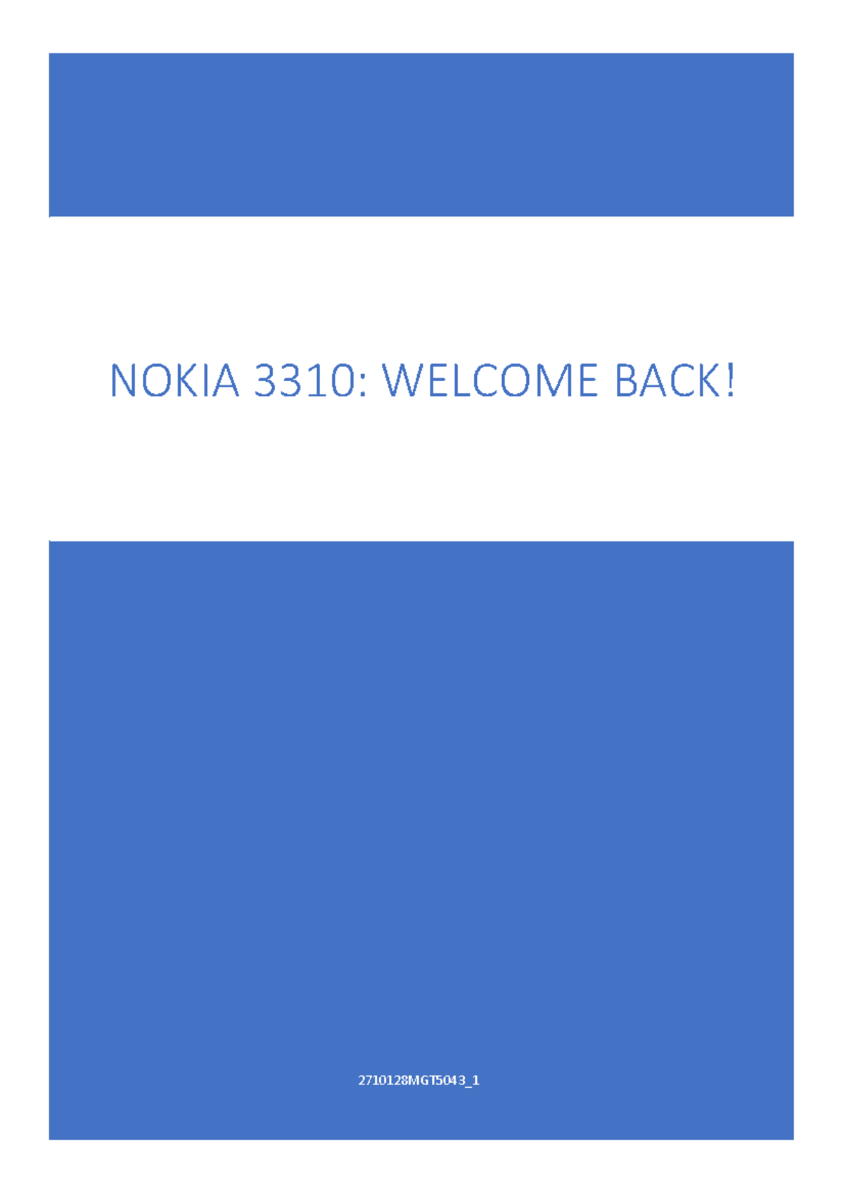 Welcoming back the Nokia 3310 with reincarnation of emotions - 2710128 ...