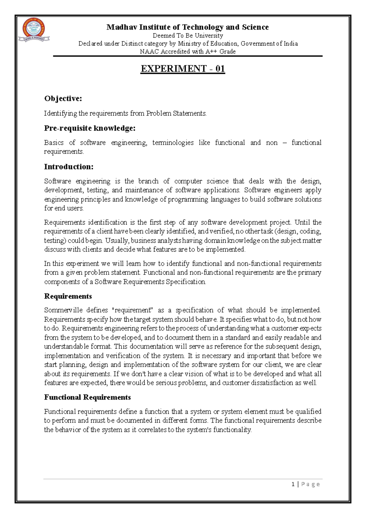 Lab file - CONTAINS VARIOUS PRACTICALS PERFORMED UNDER LAB - Deemed To ...