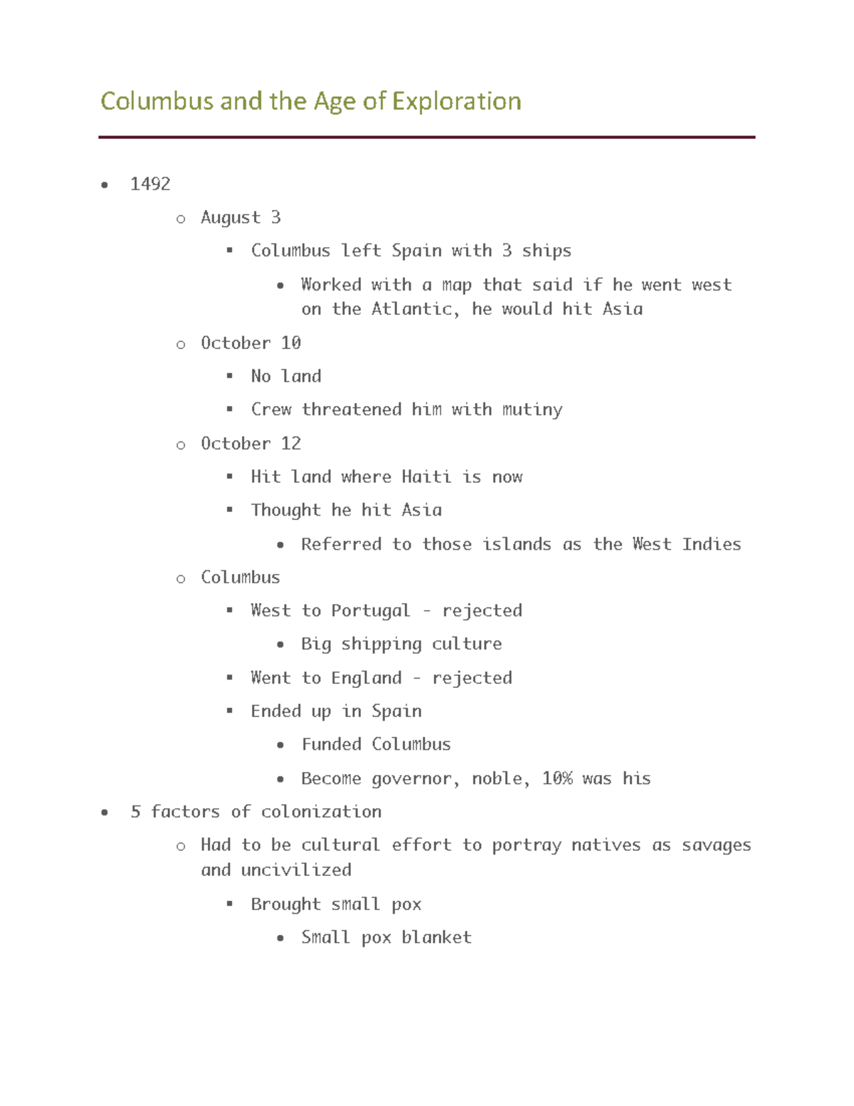 Columbus and the Age of Exploration - Columbus and the Age of ...