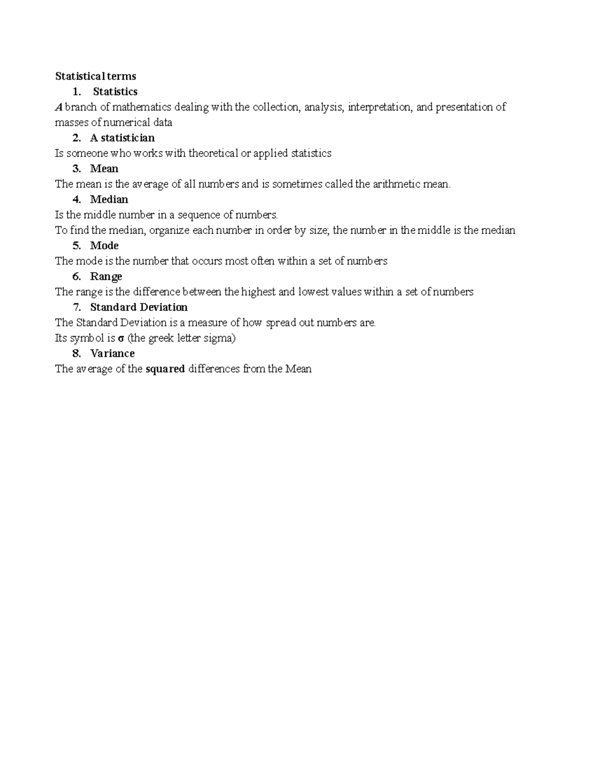 Statistical terms - Sampling may be defined as the procedure in which a ...
