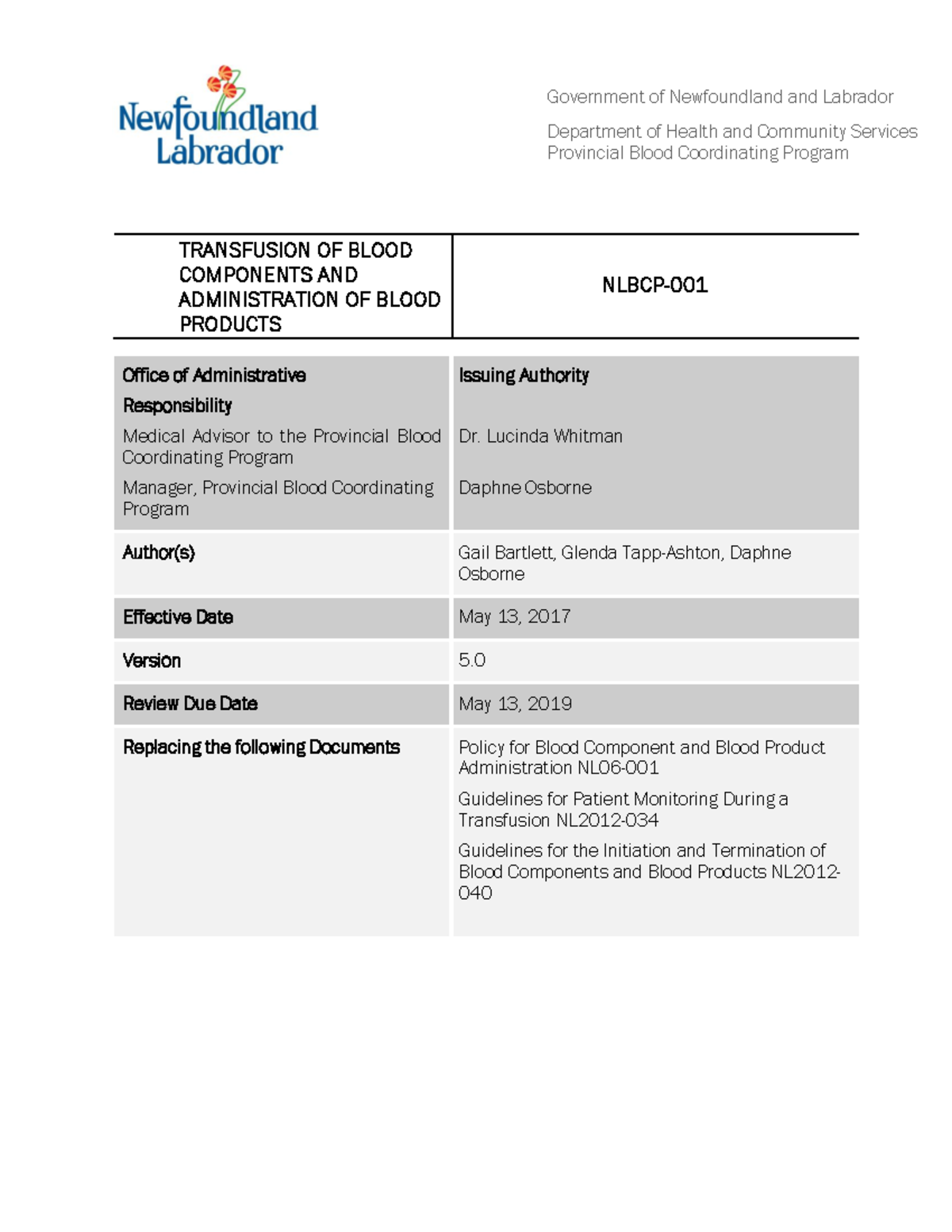 Bloodservices pdf transfusion administration blood products ...