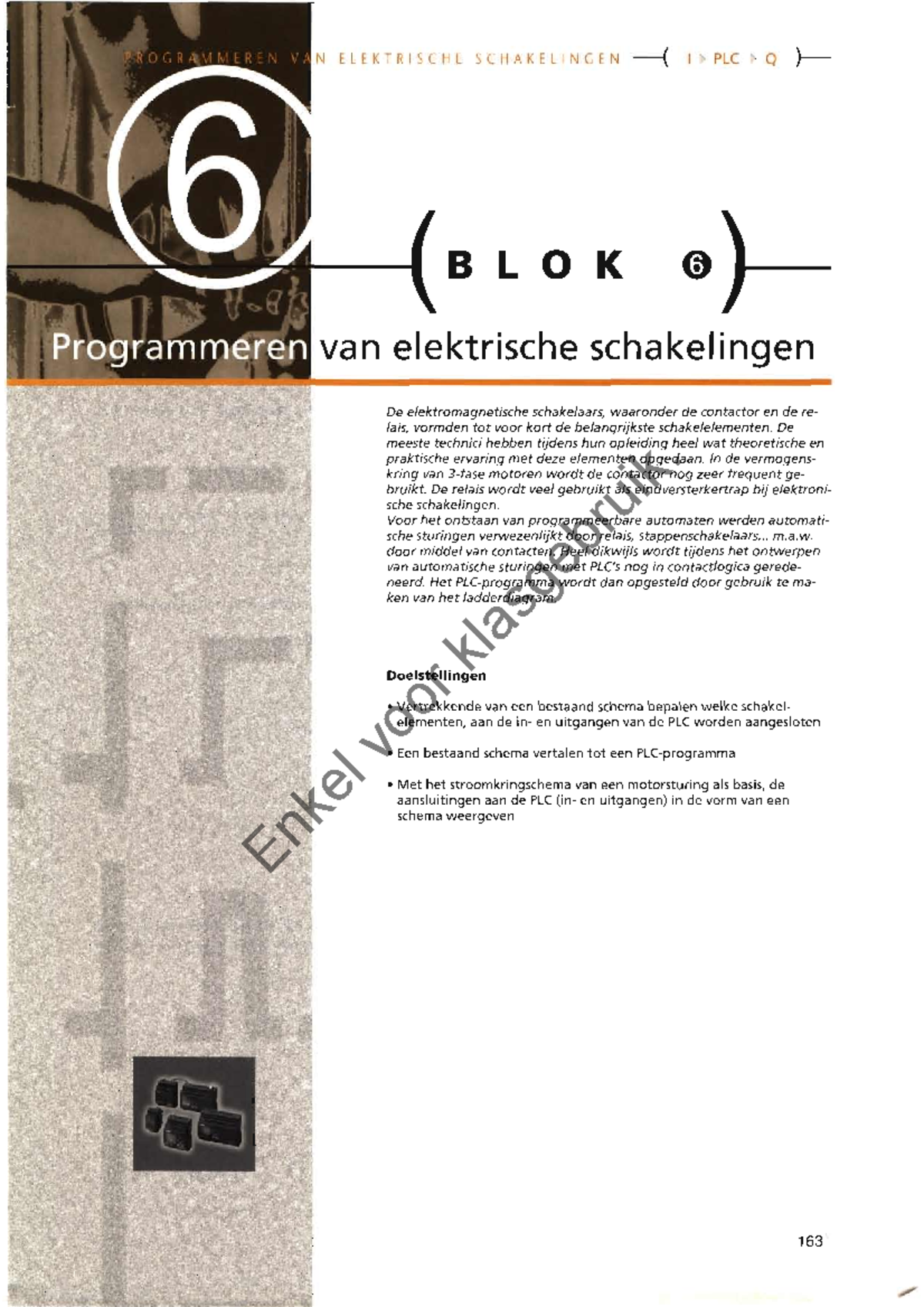 PLC Blok6 Progr el schakelingen wm - N ELEKTRISCHE SCHAKELINGEN
