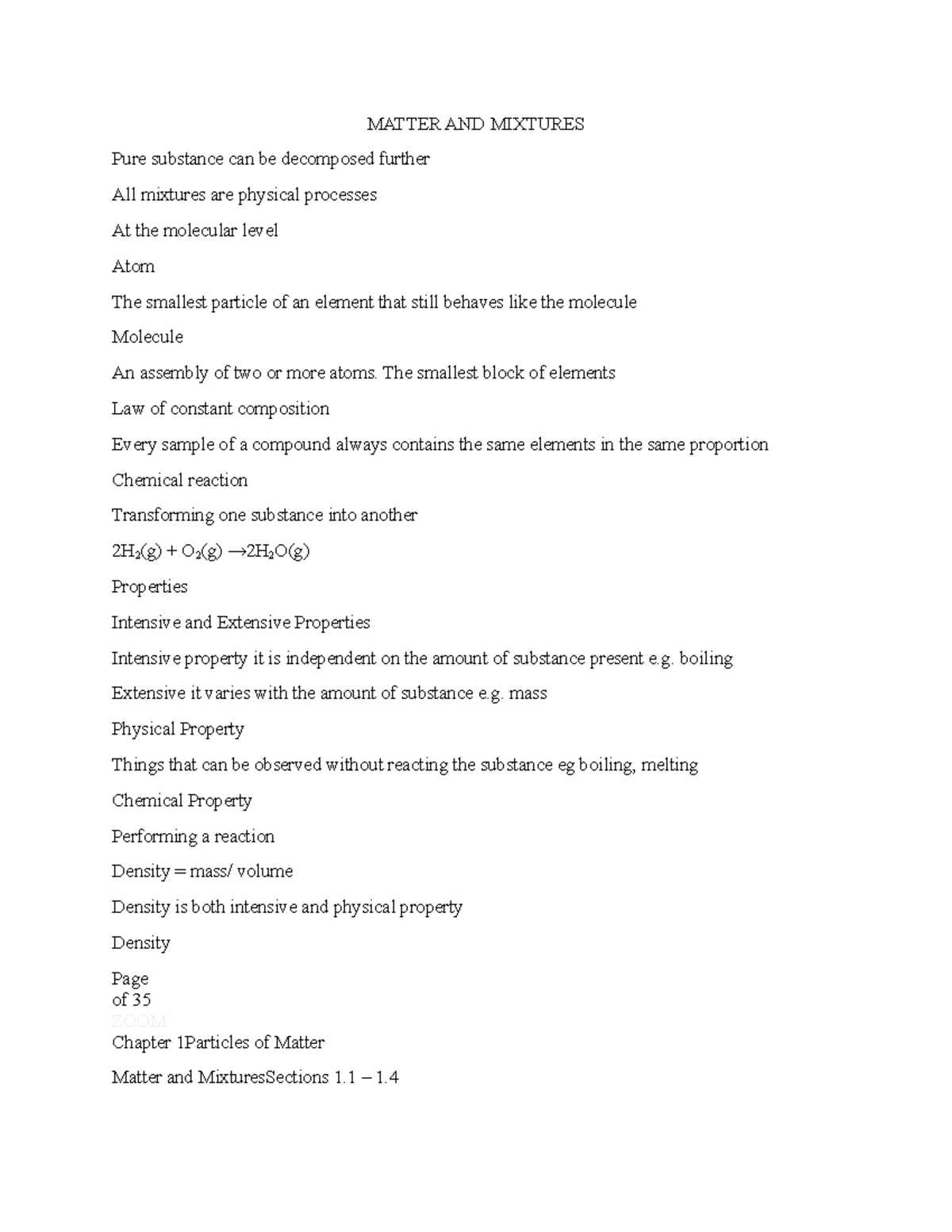 Matter AND Mixtures - Timothy Kelly - MATTER AND MIXTURES Pure ...