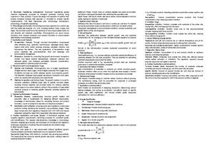 Lesson summary 2 - Bioprocess engineering - 1. Bacteria Eubacteria ...