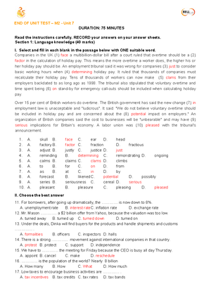 UNIT 8 End-of-Unit Test 8 End-of-Unit Test 8 - END-OF-UNIT TEST – M2 ...