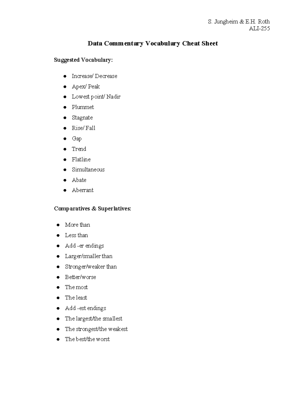 ALI-255 -Data-Commentary-Vocabulary-Cheat-Sheet-1 - S. Jungheim & E ...