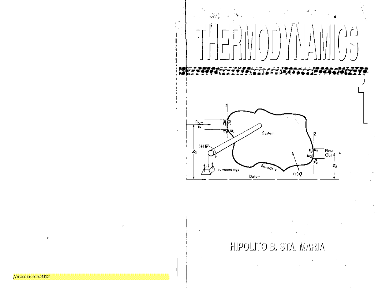 Thermodynamics by Hipolito Sta. Maria - Aeronautical Engineering ...