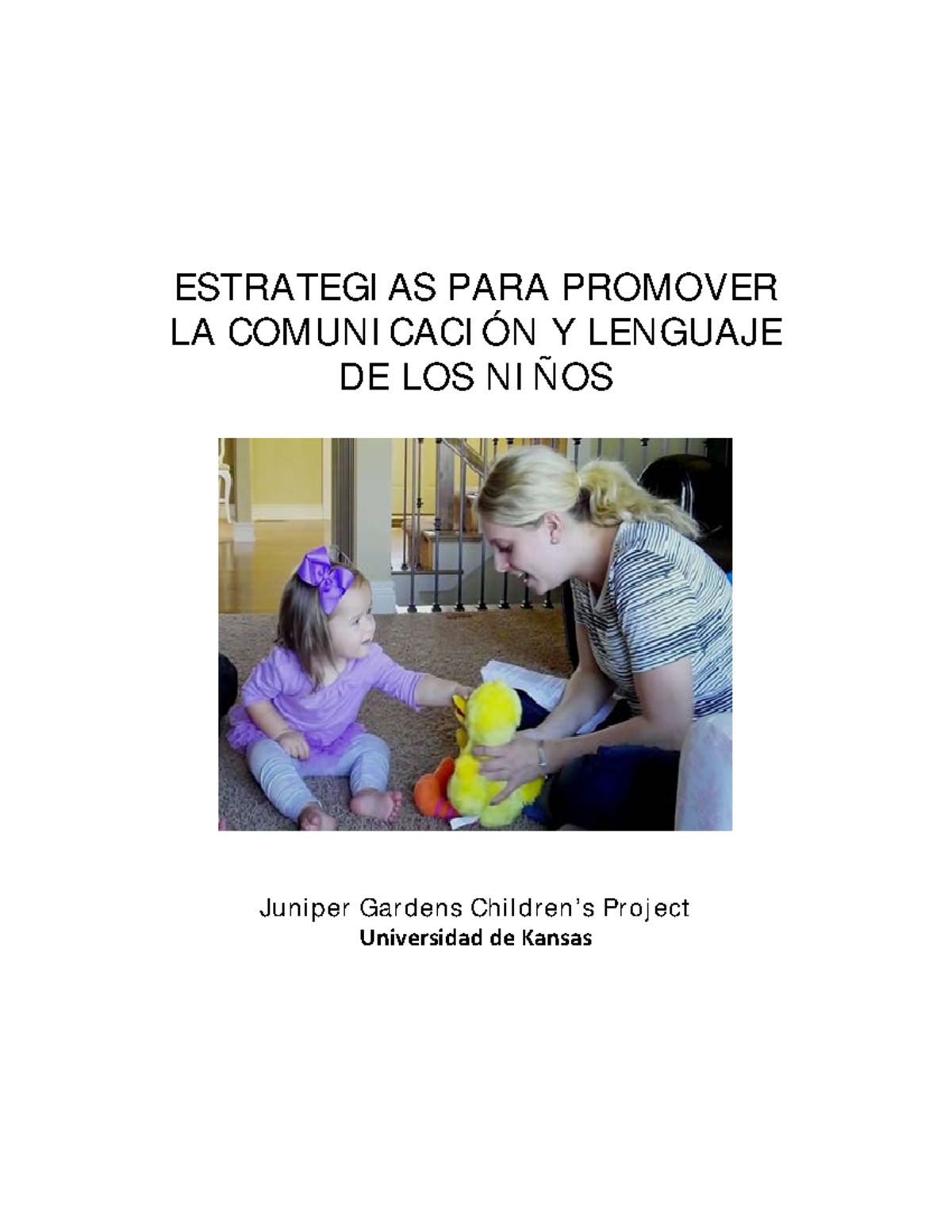 Estrategias para promover la comunicación y el lenguiaje - ESTRATEGIAS ...