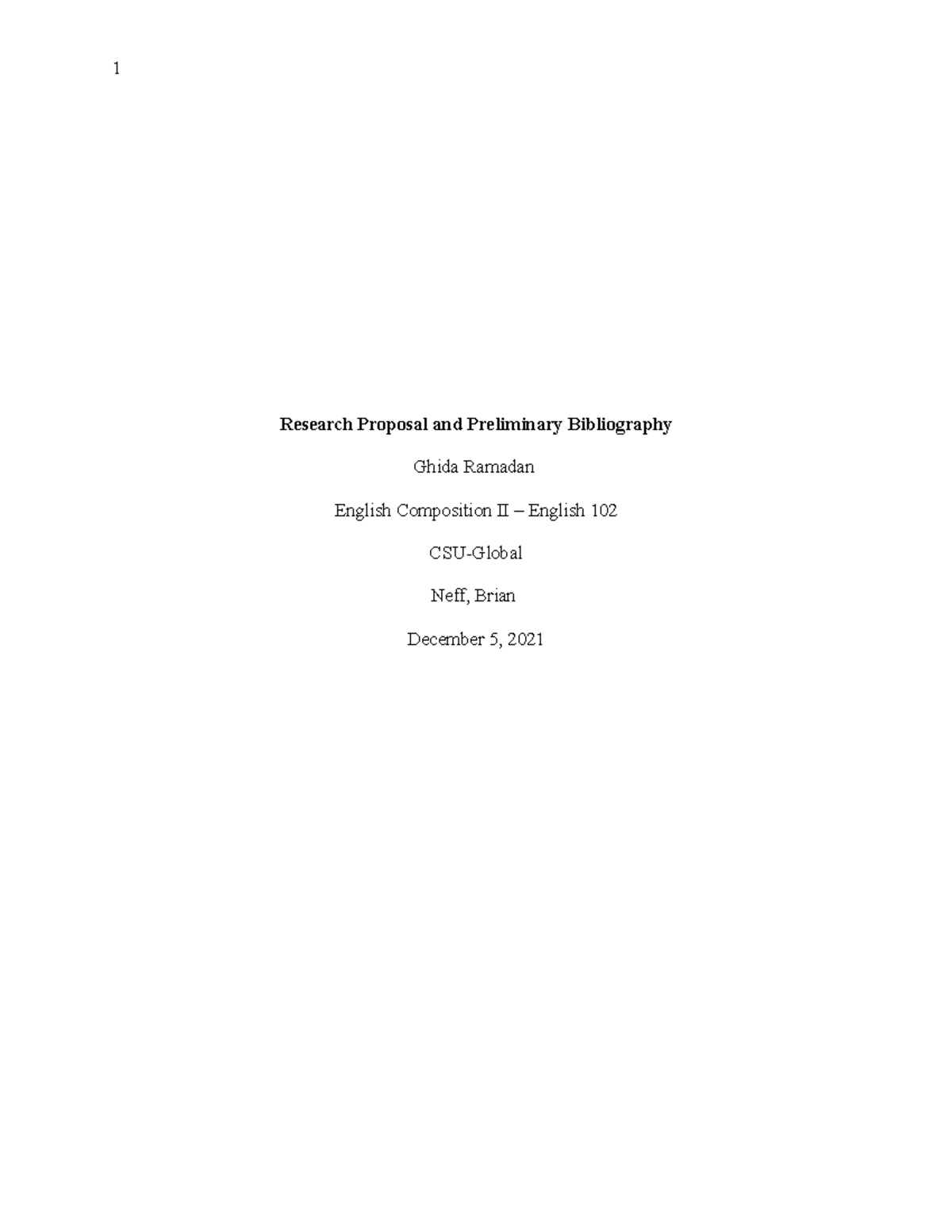 Research Proposal and Preliminary Bibliography Final - Research ...