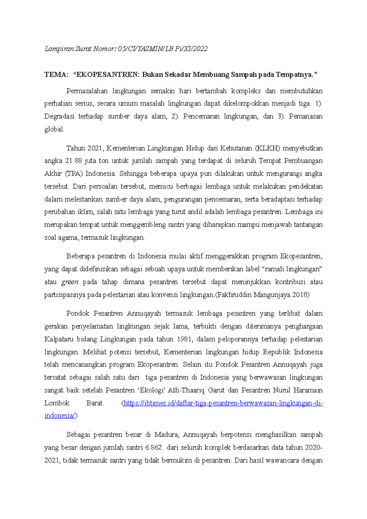 Latar Belakang - d gdgfbg fdgf dbd nbgnjgfn - Lampiran Surat Nomor: 05 ...