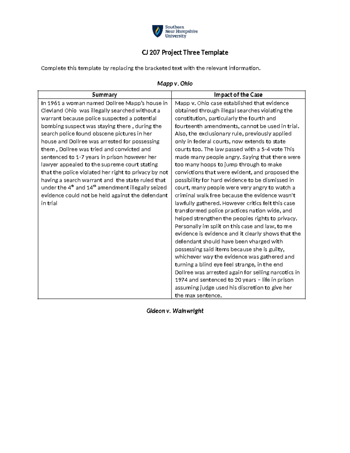 CJ 207 Project Three Template - CJ 207 Project Three Template Complete ...