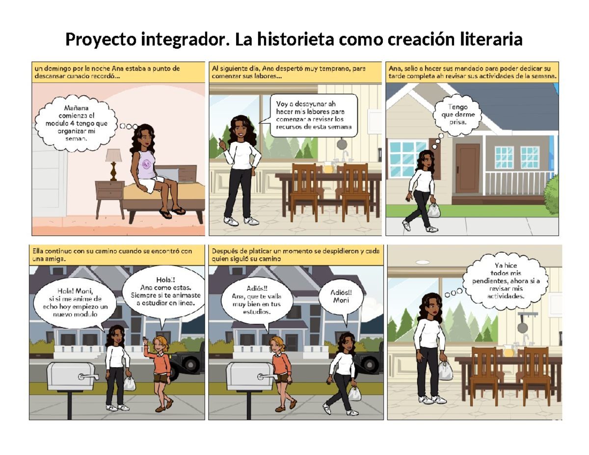 M4S4PI Historieta - modulo 4 proyecto integrador 1 - Proyecto integrador. La historieta como ...