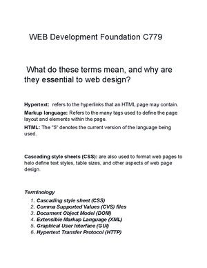 Bullet Points on module 1-3 - Notes on Module 1- Before focusing on the ...