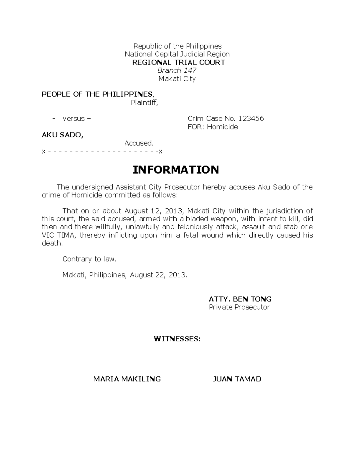 02 - Information - Republic of the Philippines National Capital ...