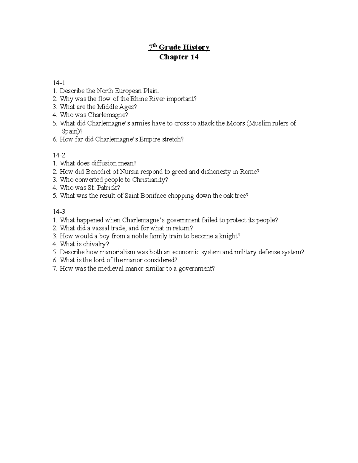Ch 14 Q and A -7 - these are questions from this chapter - 7 th Grade ...