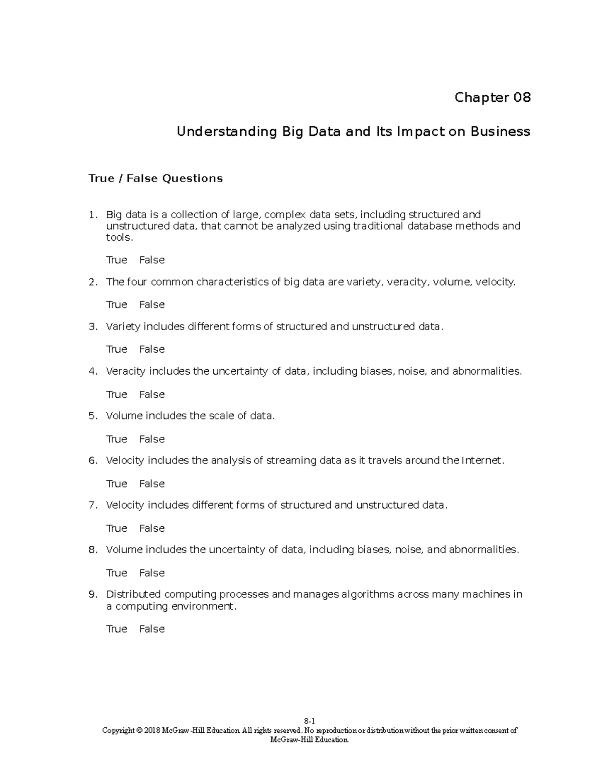 TBChap 008 - AAA - Chapter 08 Understanding Big Data and Its Impact on ...