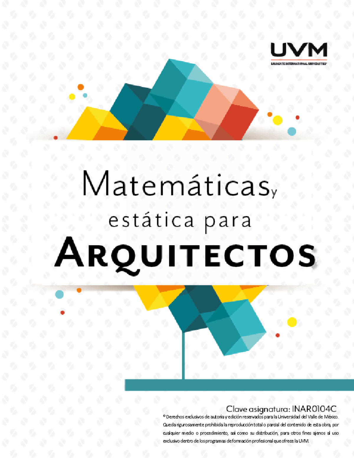 Encuandre matemtica y estatuca para arq - ® Derechos exclusivos de ...