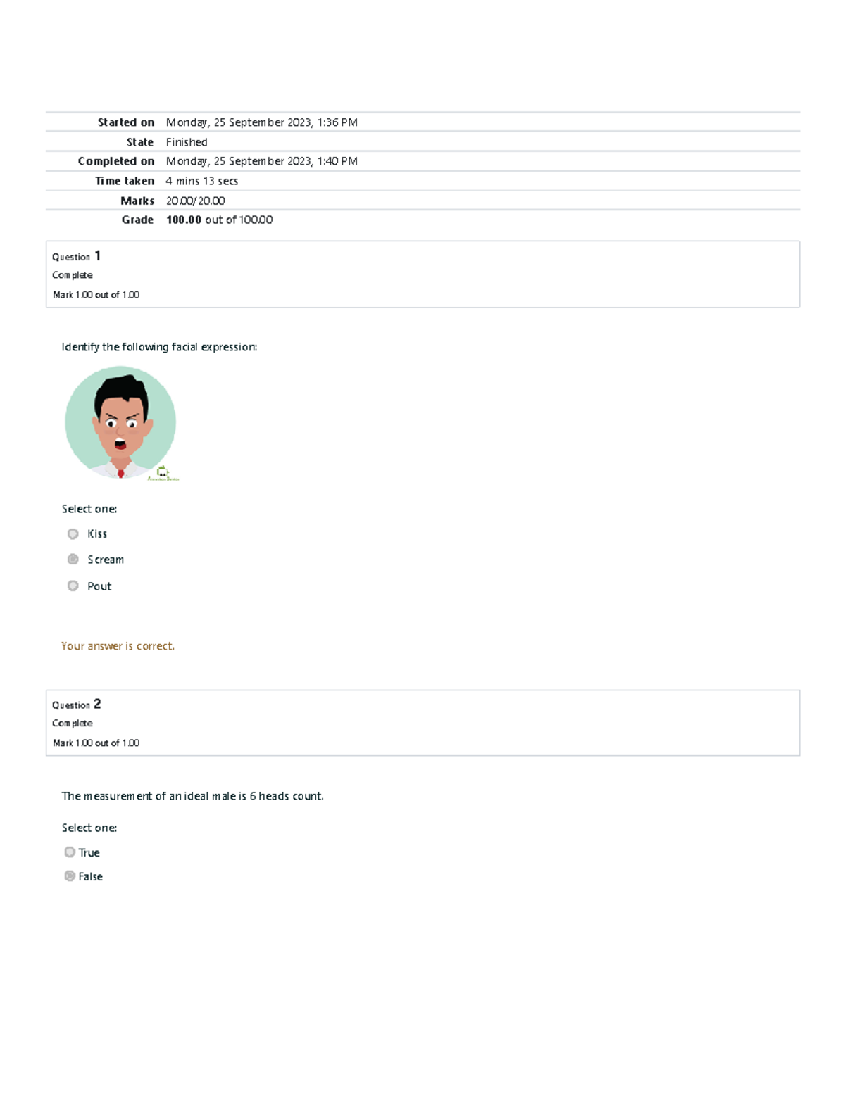 Animation Quarter 1 Written Work 1 Attempt review - Started on Monday ...