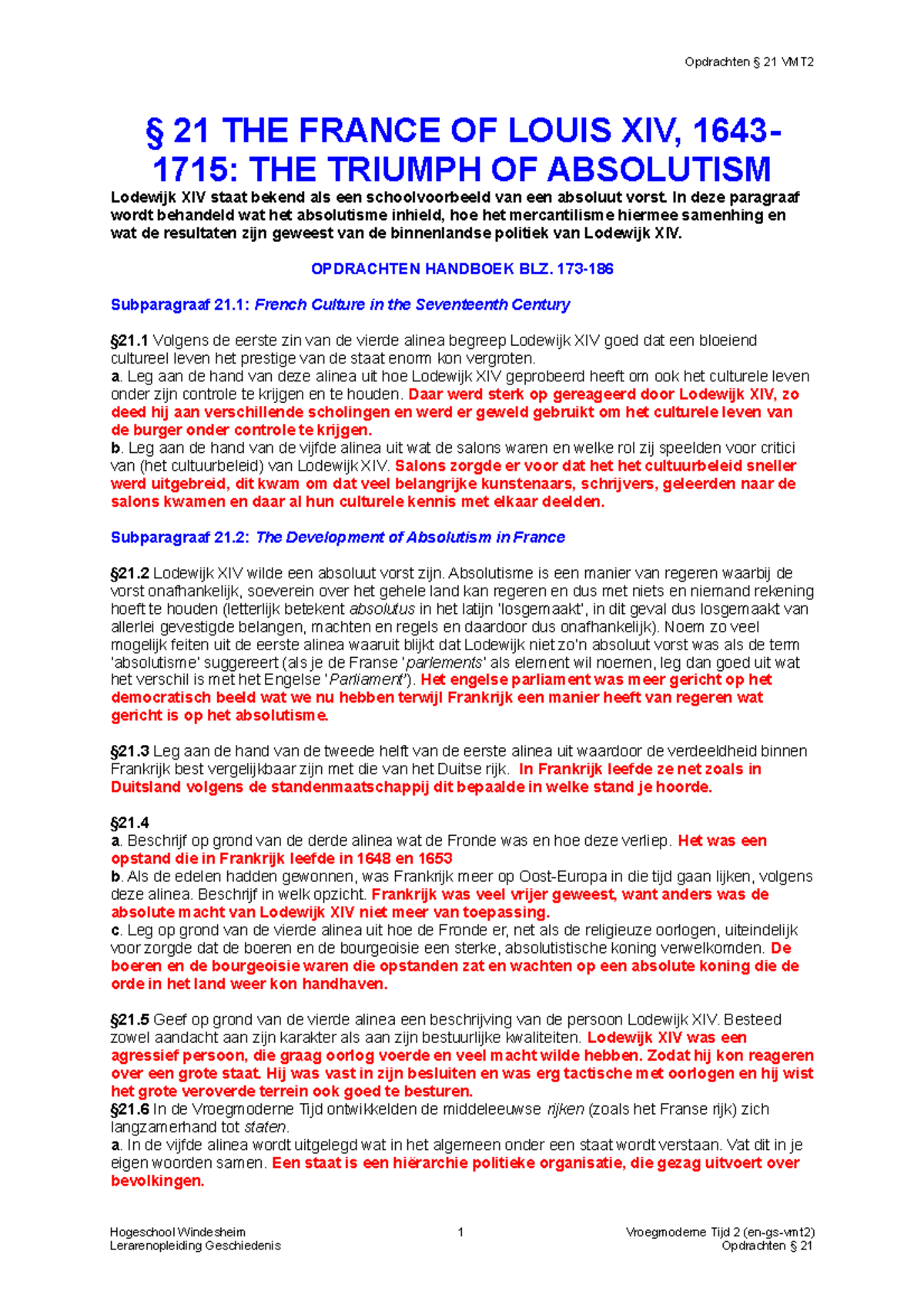 THE FRANCE OF LOUIS XIV, 1643-1715: THE TRIUMPH OF ABSOLUTISM - In deze ...