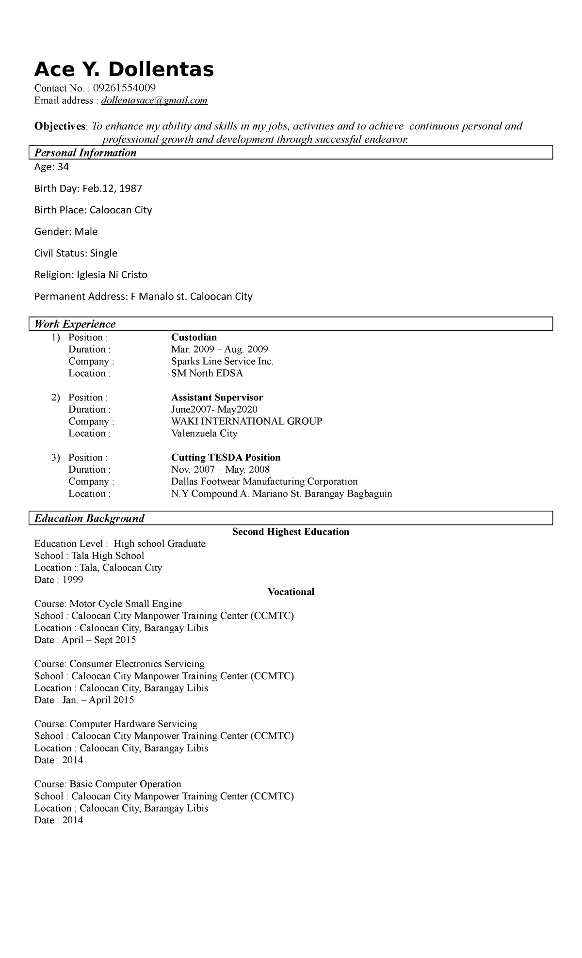 Ace Y Poging pogi naman talaga oo grabe - Ace Y. Dollentas Contact No ...