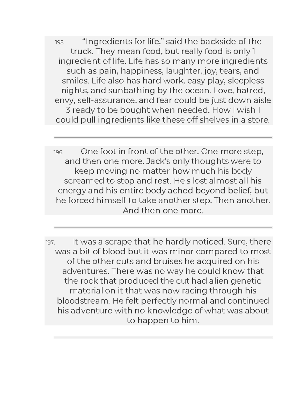 The Candy Bar Psychology-58 - “Ingredients for life,” said the backside ...