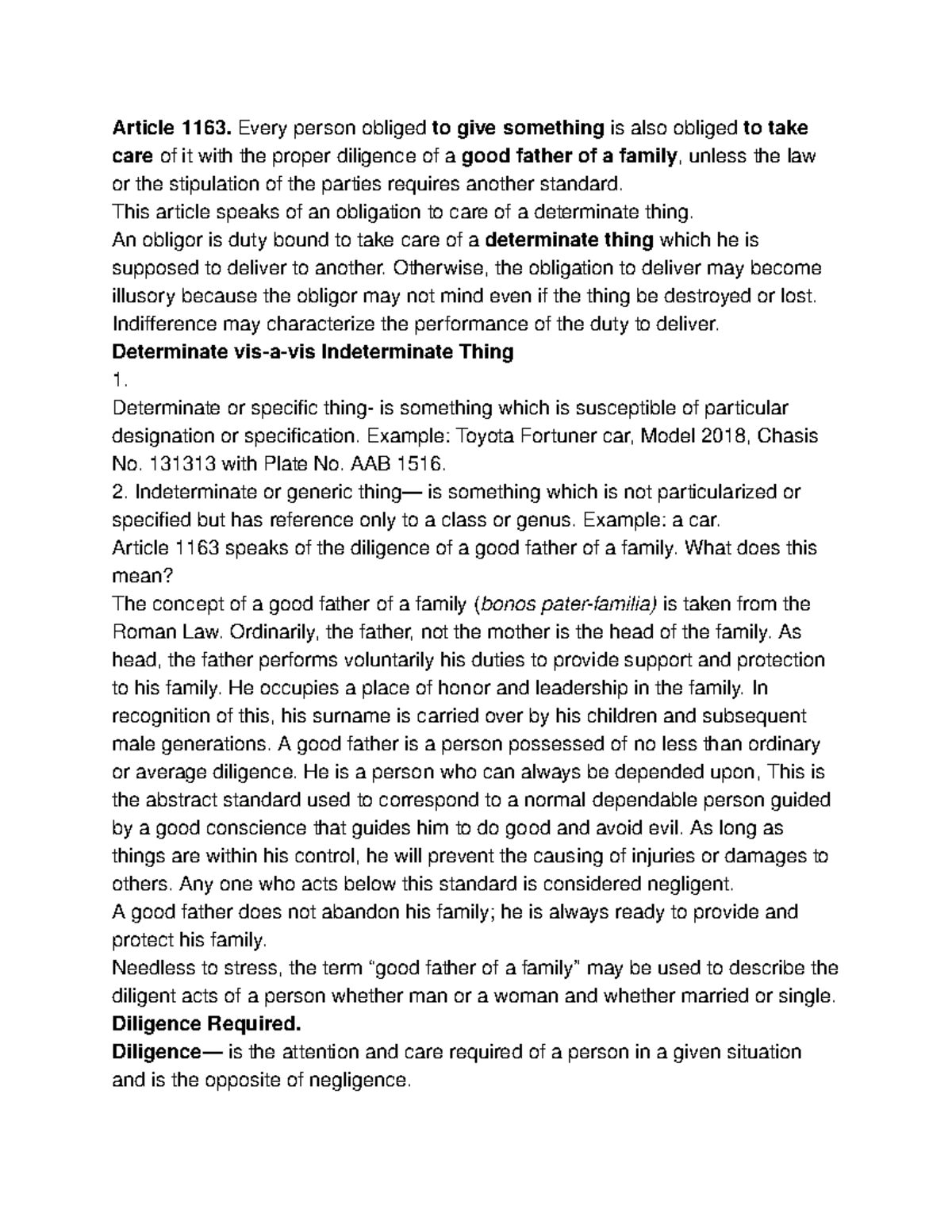 Obligations And Contracts Article 1163 Every Person Obliged To Give obligations-and-contracts-article-1163-every-person-obliged-to-give