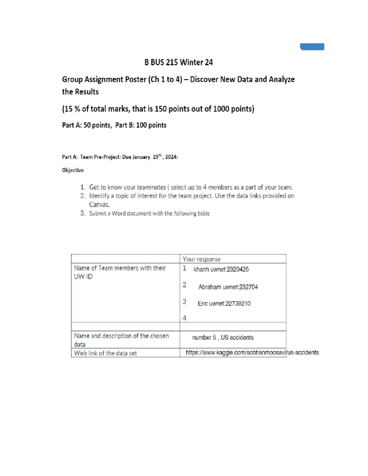 Project Practice Stat 220 Studocu