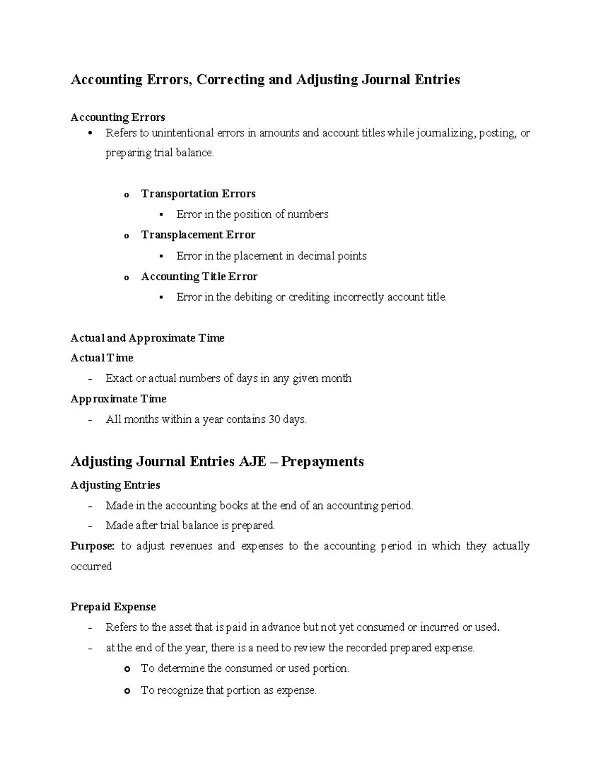 Abm notes - Accounting Errors, Correcting and Adjusting Journal Entries ...