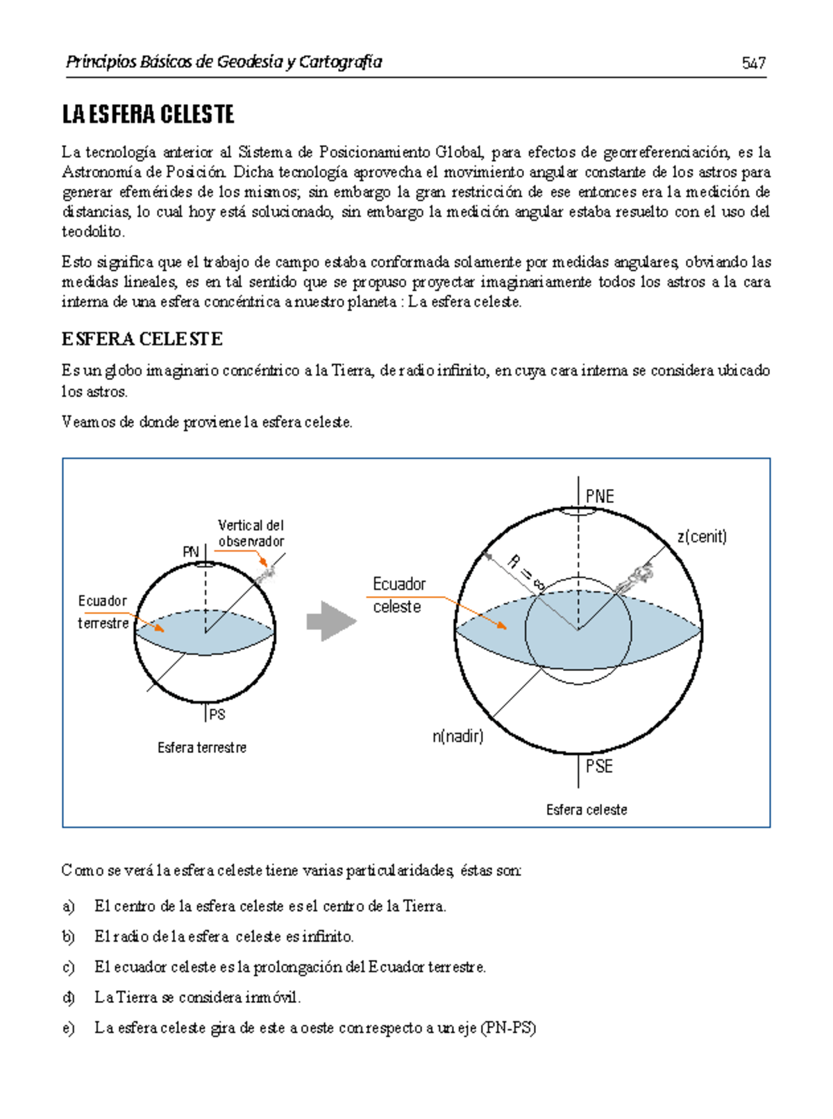 Sesión 2 - GEODESIA SEMANA 2 - Principios Básicos de Geodesia y Cartografía 547 LA ESFERA ...