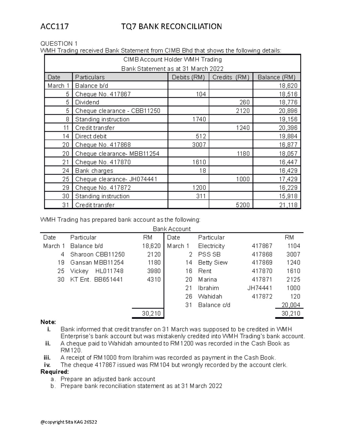 ACC117 TQ7 BR - hi you can make this question as a exercise - ACC117 ...