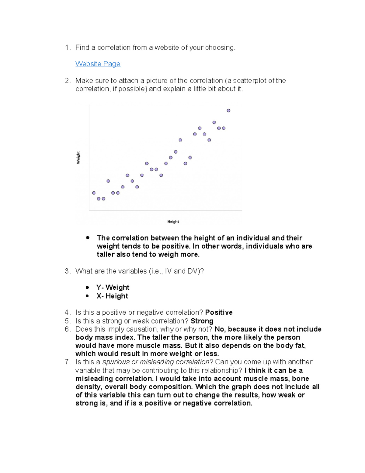 Module 3 Correlation Homework 4 Find A Correlation From A Website Of