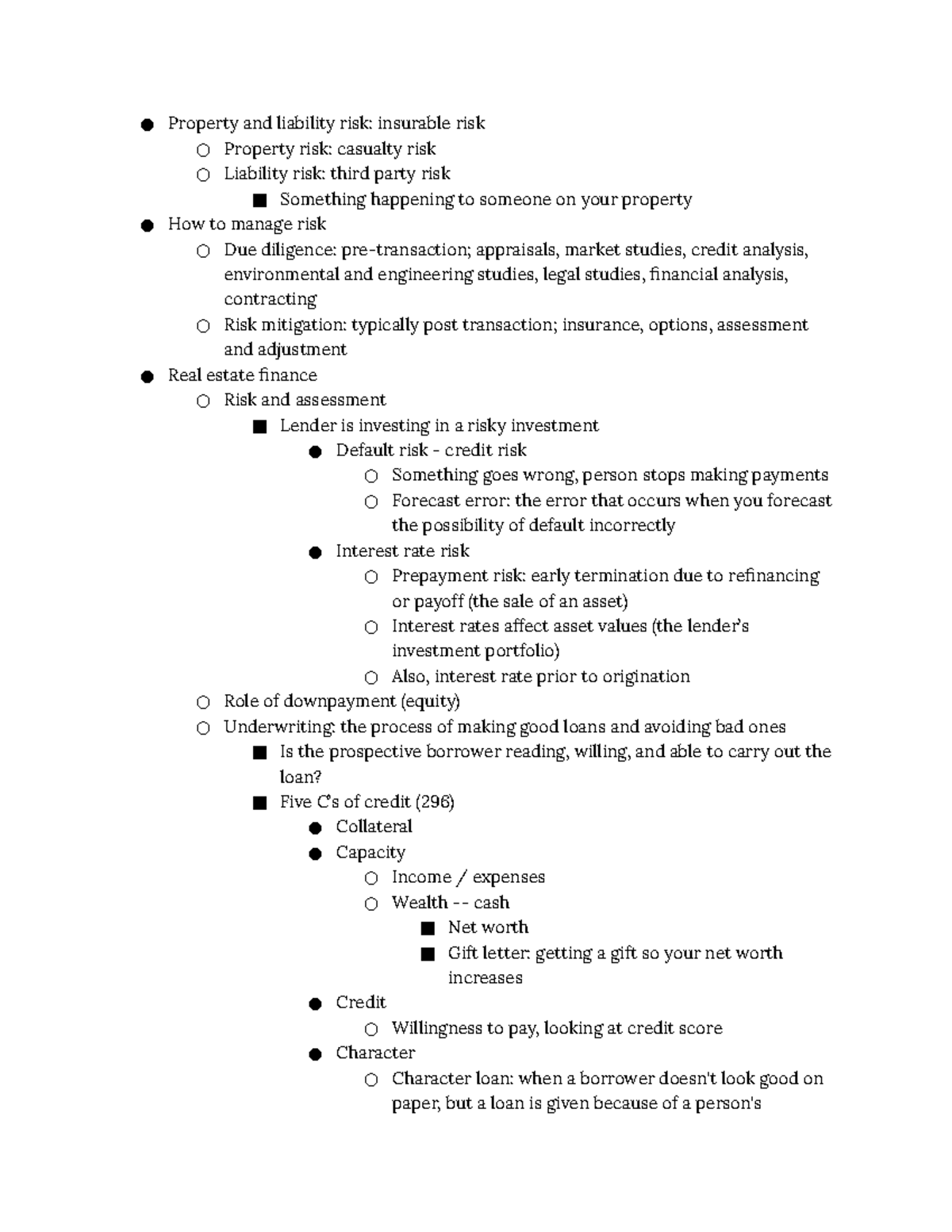 Module 9 - class notes - springer - Property and liability risk ...