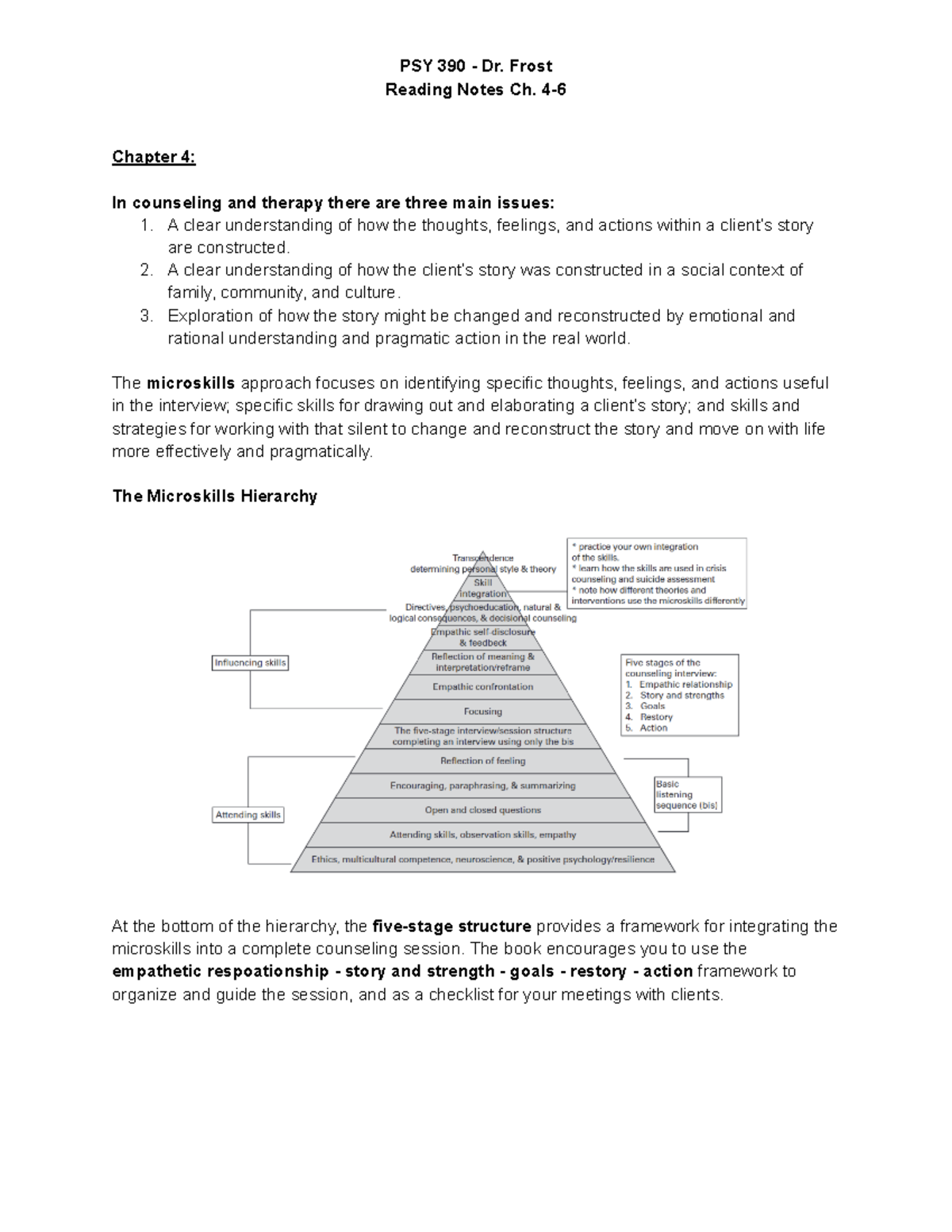 PSY 390 - Ch 4-6 - PSY 390 - Ch 4-6 - Reading Notes Ch. 4- Chapter 4 ...