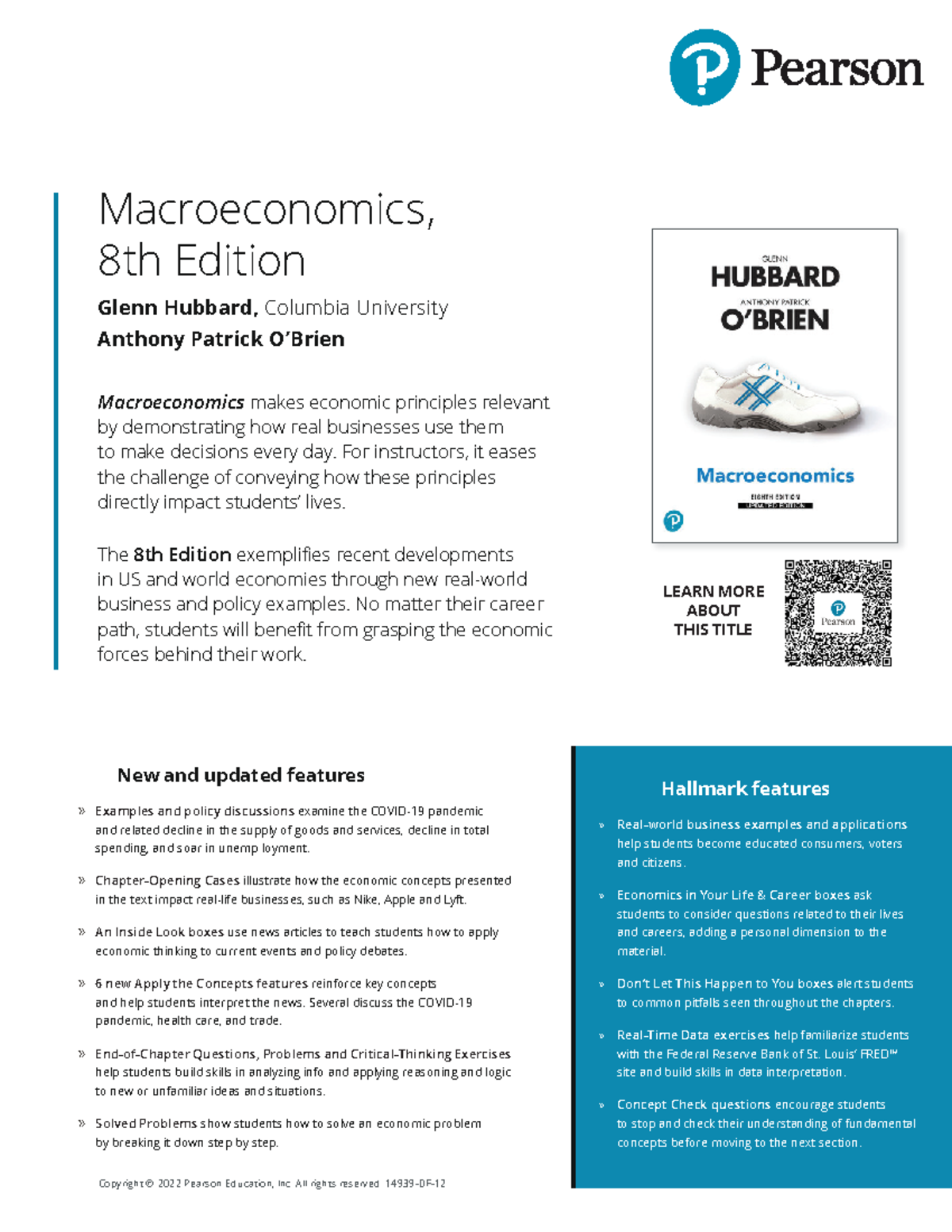 14939-Hubbard-Macroeconomics 8E - Copyright © 2022 Pearson Education ...