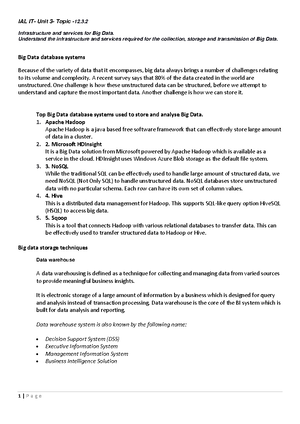 Topic 12 - clear alevel ICT notes - IAL IT – Unit 3 Topic 12.2 ...