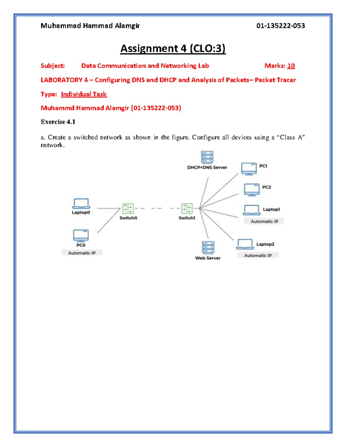 Assign 1 Introduction and switching 17102023 051750 am - Assignment 4 ...