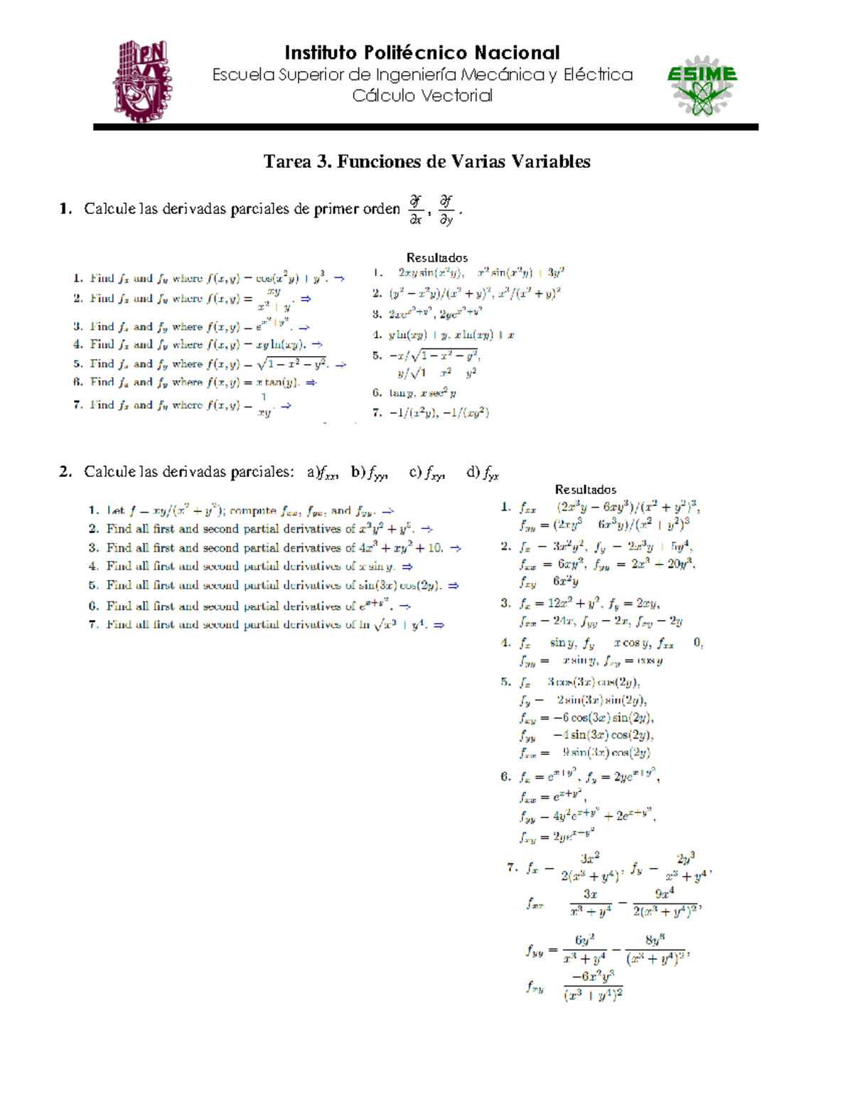 Tarea-3 -funciones-de-varias-variables 2016 - Escuela Superior de ...