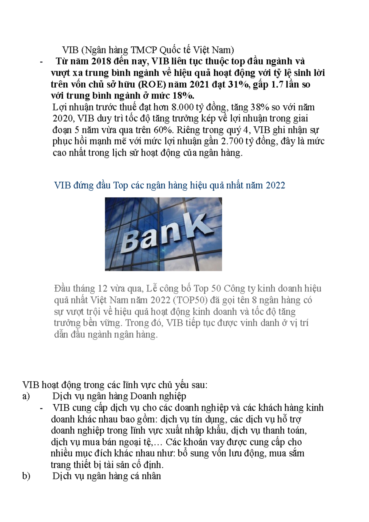 VIB - VIBank - VIB (Ngân hàng TMCP Quốc tế Việt Nam) Từ năm 2018 đến ...