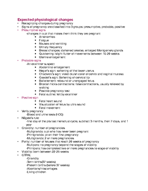 Postpartum - Chapter 17 Post partum physiological adaptations Physical ...