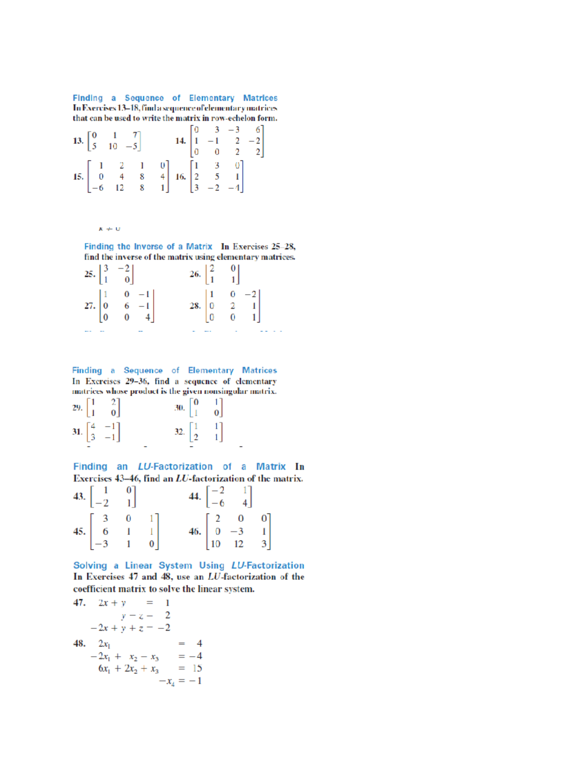 Checkup Quiz 2 - LU-Factorization - BS Mathematics - Studocu