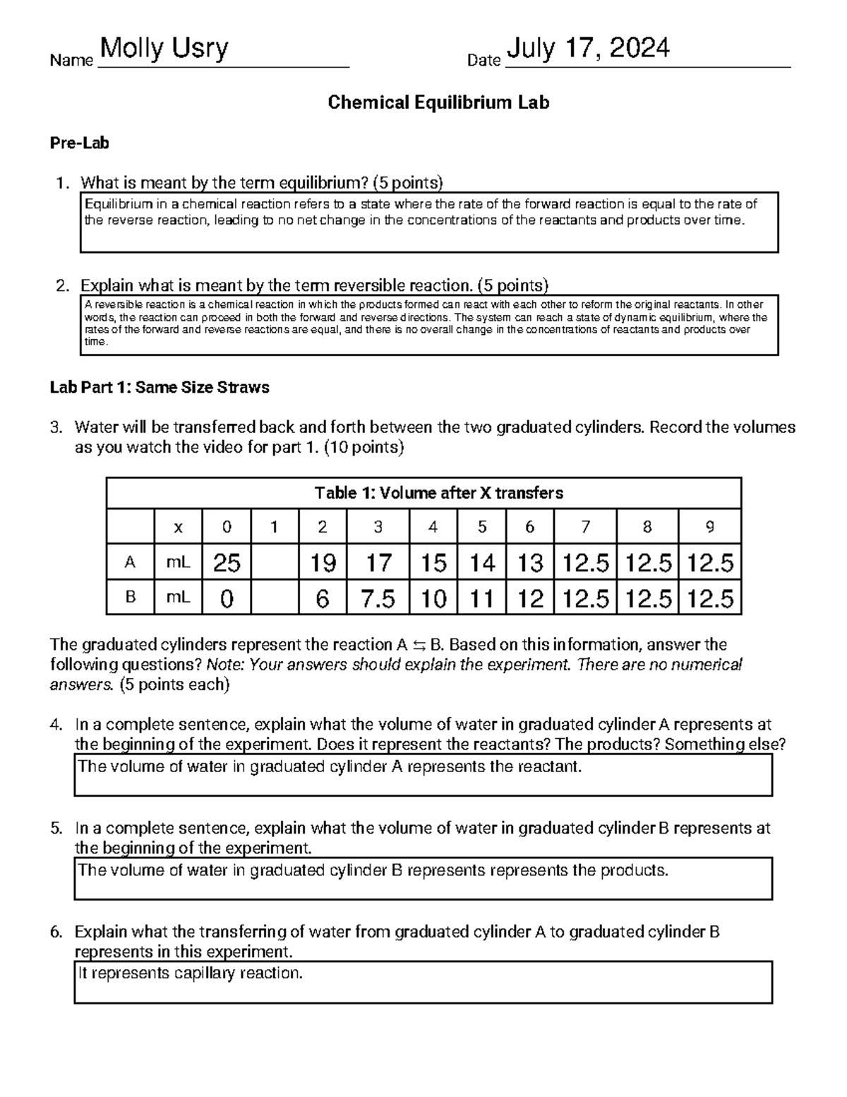 Chemical+Equilibrium+Lab+v2 - Name Date Chemical Equilibrium Lab Pre ...