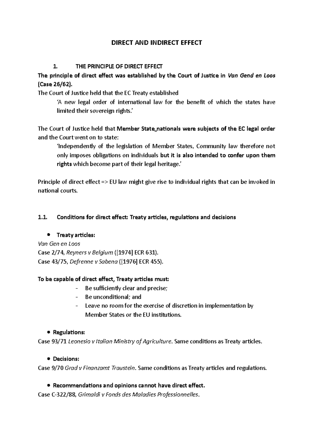 4 - Dircect and Indirect Effect - DIRECT AND INDIRECT EFFECT 1. THE ...