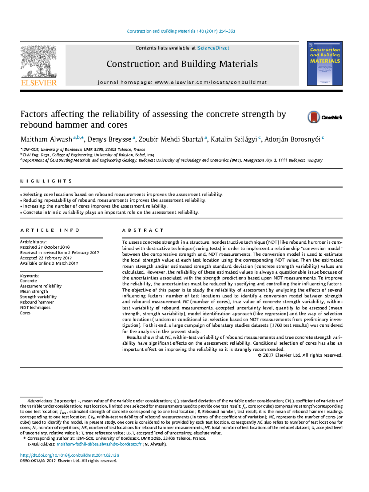 Ref - Im not sure what to give - Factors affecting the reliability of ...