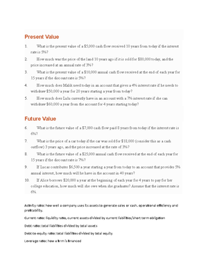 D076 Study Guide Finance Skills for Managers Completely Finished with ...