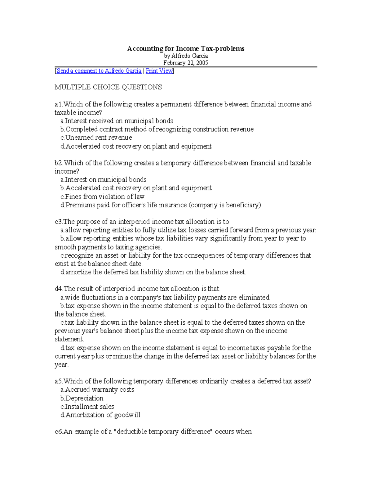 Accounting-for-income-tax compress - Accounting for Income Tax-problems ...