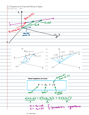 2.1 Vectors in the Plane - MATH 3333 - 2: Vectors in the Plane Sunday ...