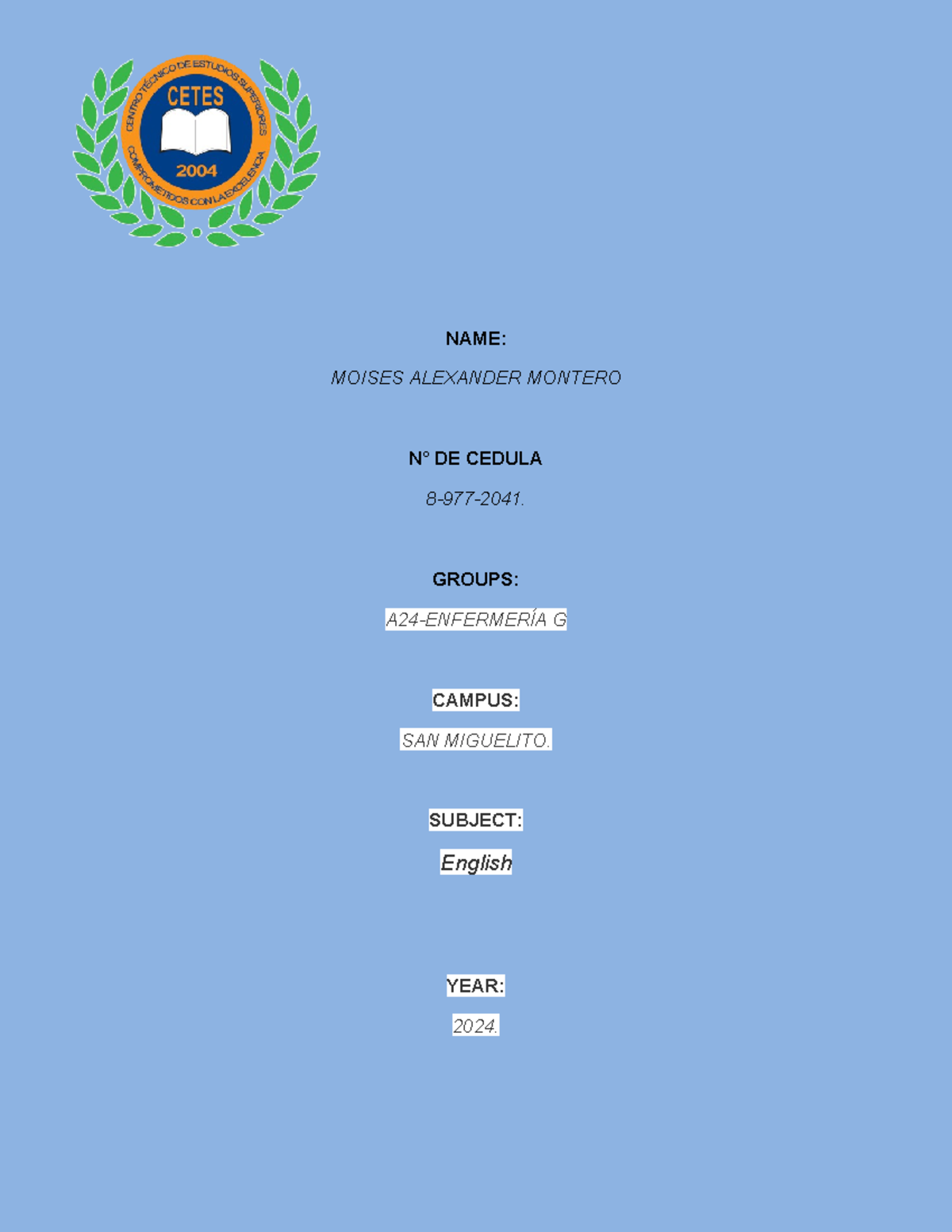 Ten affirmative and ten negative statements using the simple present ...