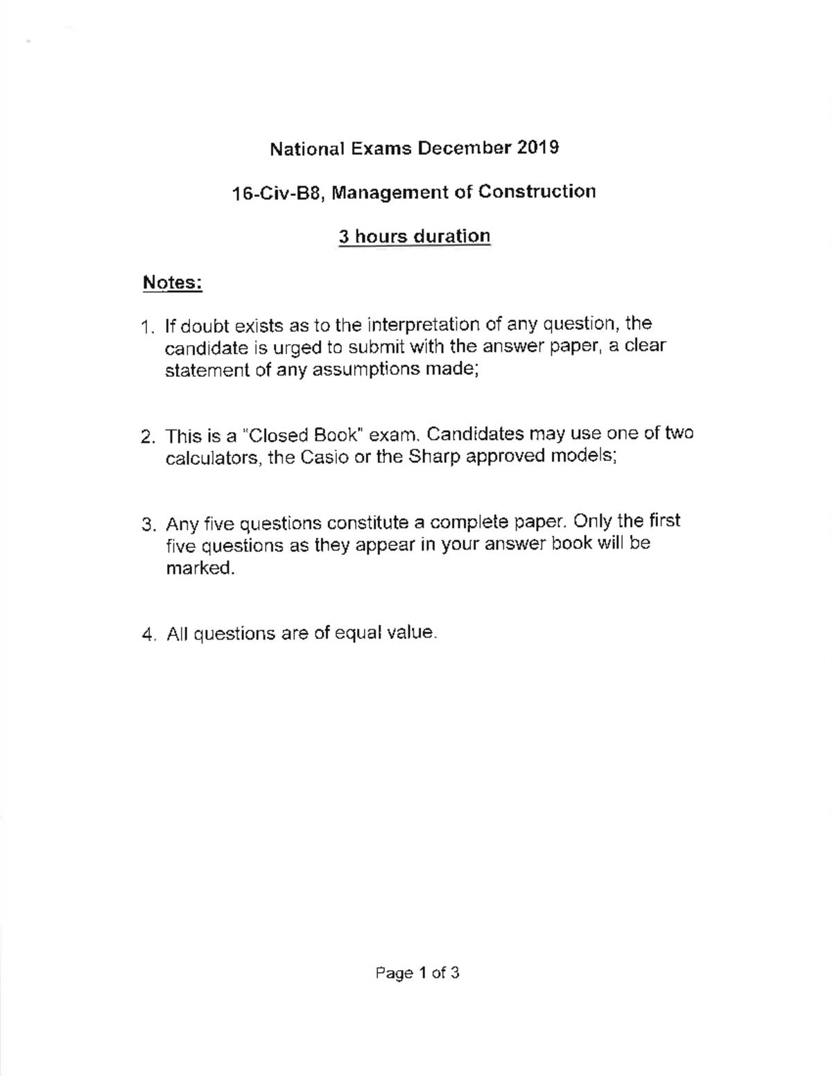 B8 - Dec 2019 - Solution - MGSC-5108 - Studocu