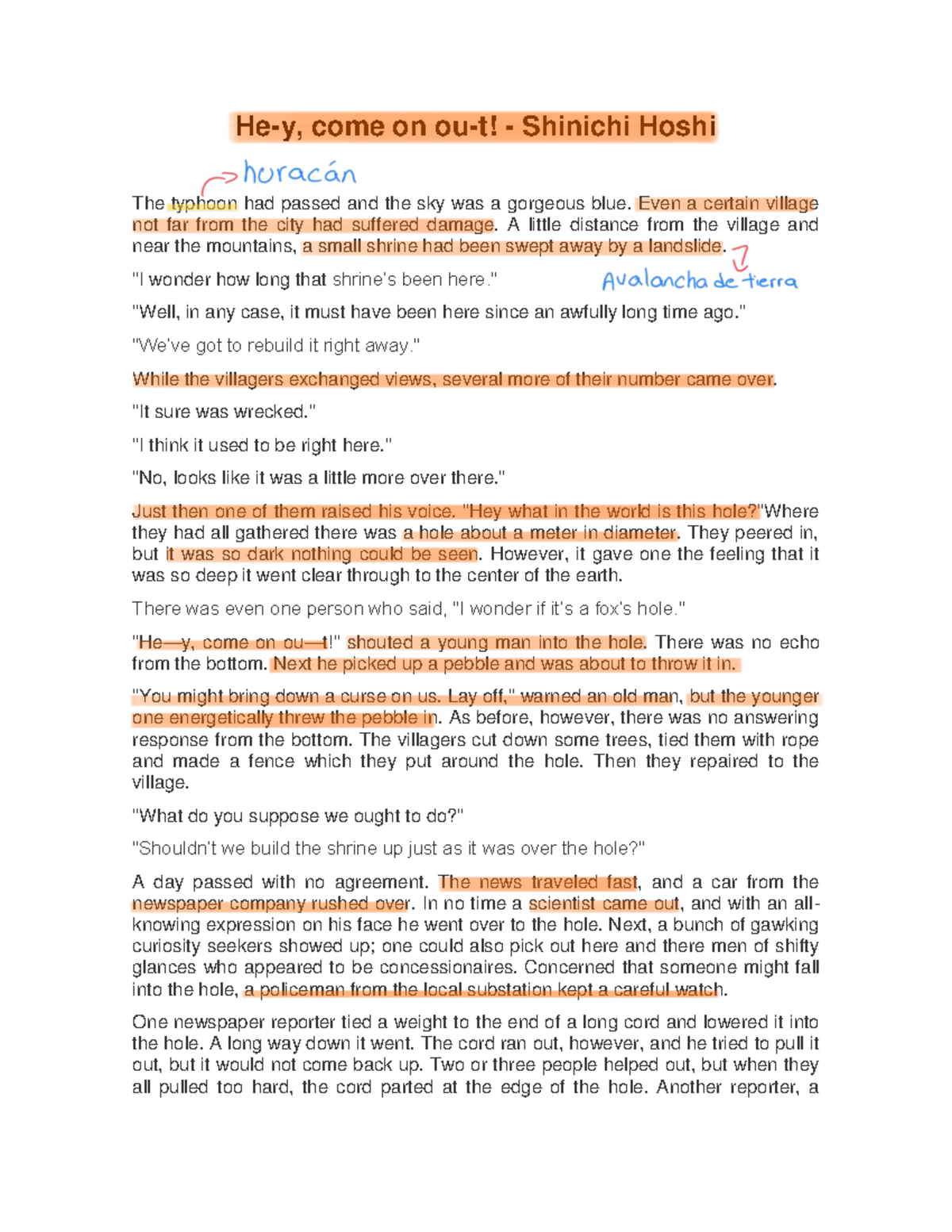 He-y Come on Ou-t Shinchi Hoshi - He-y, come on ou-t! - Shinichi Hoshi ...