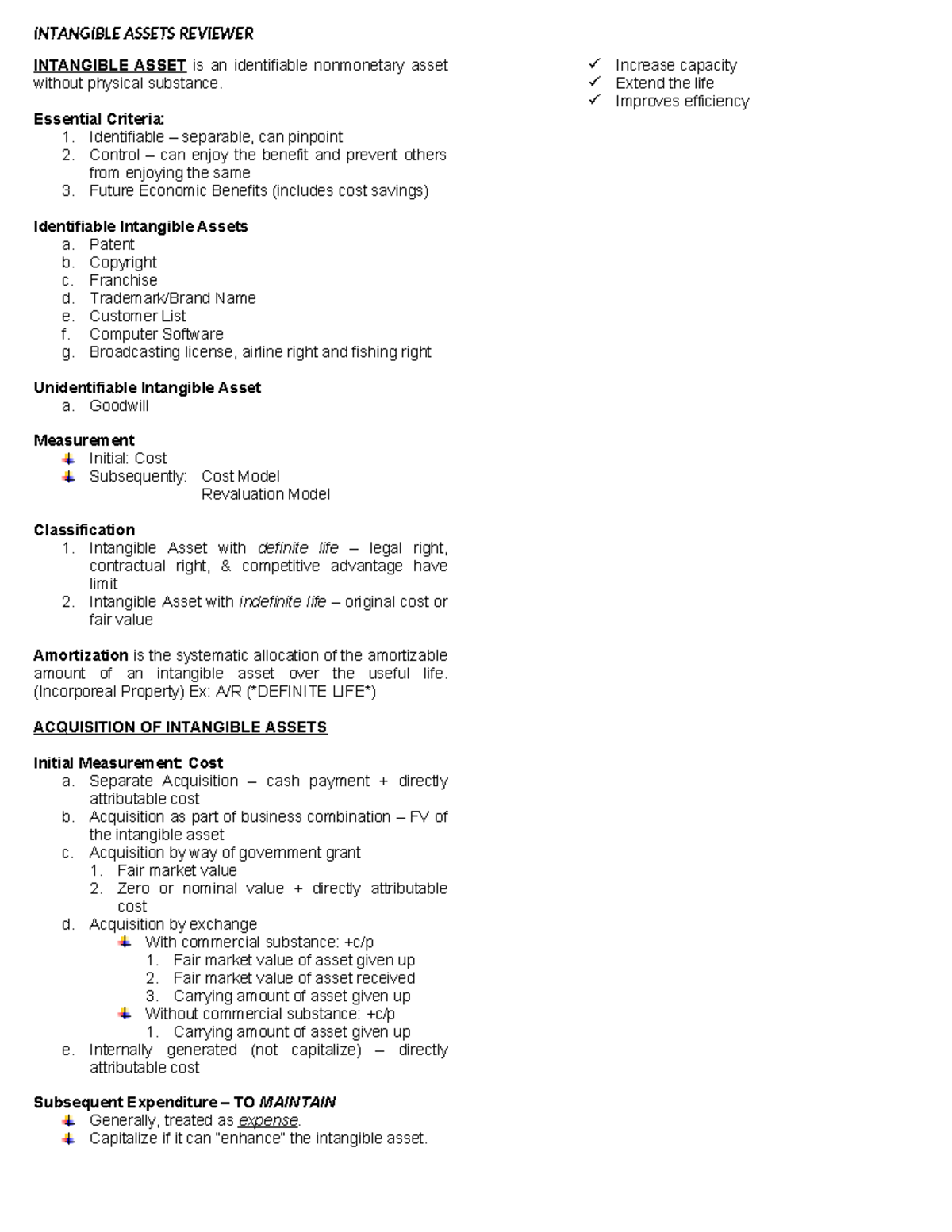 Intangible Asset - Copy - INTANGIBLE ASSET is an identifiable ...